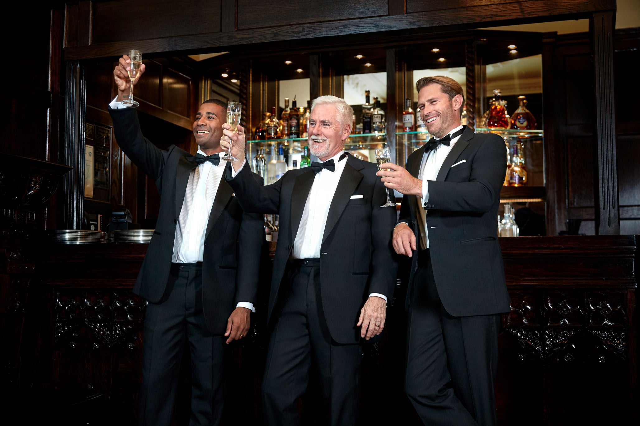 Black Slim Fit Dinner Suit Hire | 2P & Full Package – ACS Rental